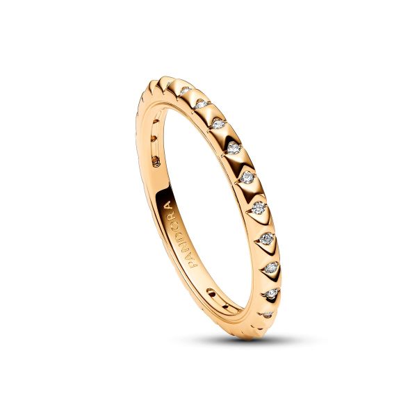 Pandora Me 162800C01 Ring Damen Pyramide Zirkonia Vergoldet Gr. | Karat24